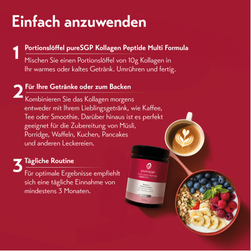 pureSGP Kollagen Peptide Multi Formula (300 g)